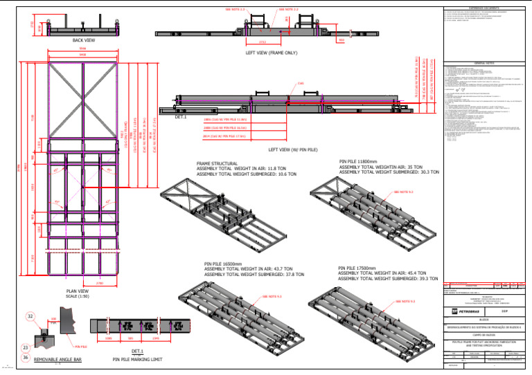 Pin Pile Frame - b6 - Page 1 | PDF