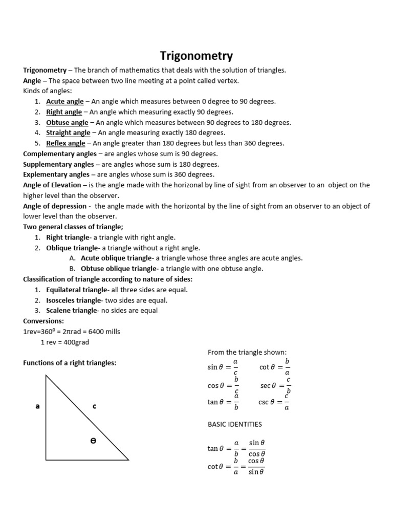 Trigonometry 2 | PDF | Triangle | Trigonometric Functions