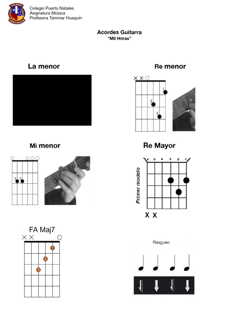 Mil Horas Letra Acordes | PDF