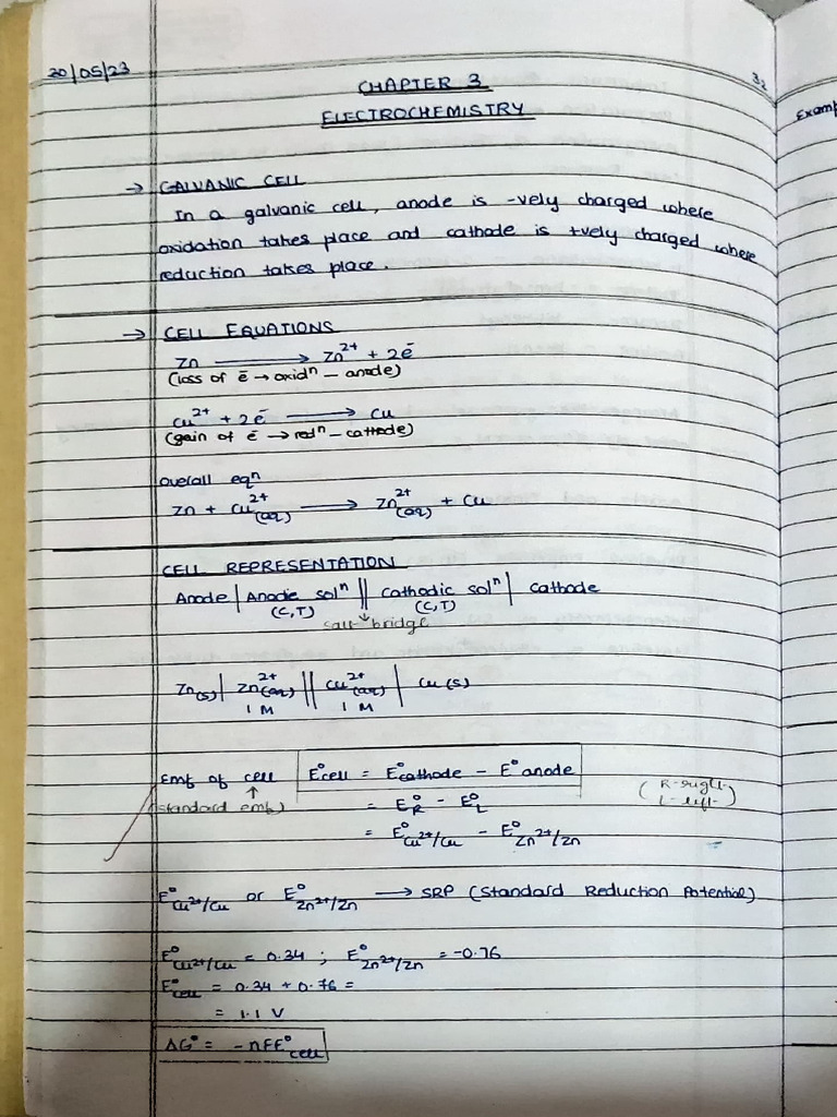Electrochemistry | PDF | Chemistry | Physical Sciences
