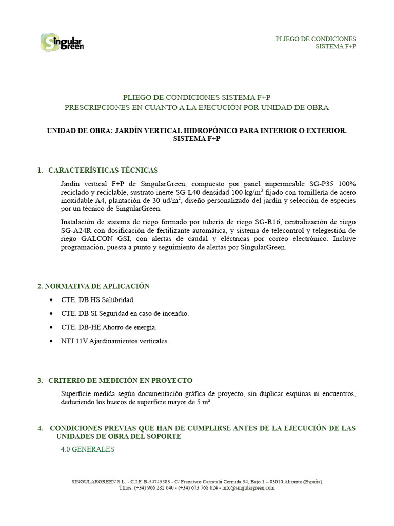 Pliego Condiciones F+P | PDF | Hormigón | Ingeniería de Edificación
