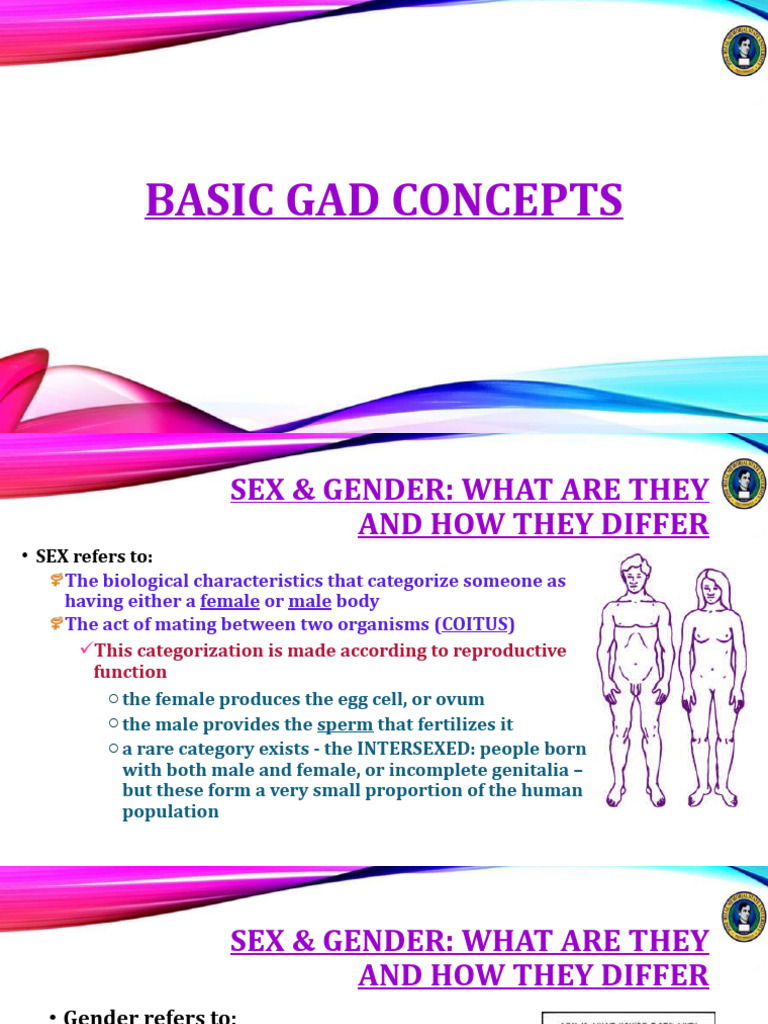 1 Basic GAD Concepts | PDF | Gender Studies | Gender