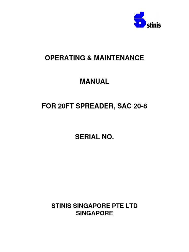 STinis SAC Manual 20-8 SAC 40-6 | PDF | Nut (Hardware) | Washer (Hardware)