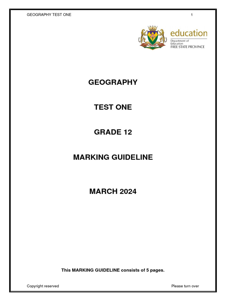 Final 2024 GR12 Geo Test 1 Eng Memo | PDF | Meteorology | Storms