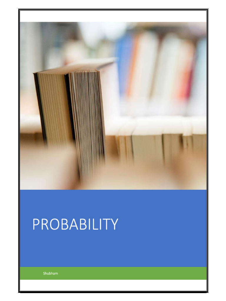 Probability Notes | PDF