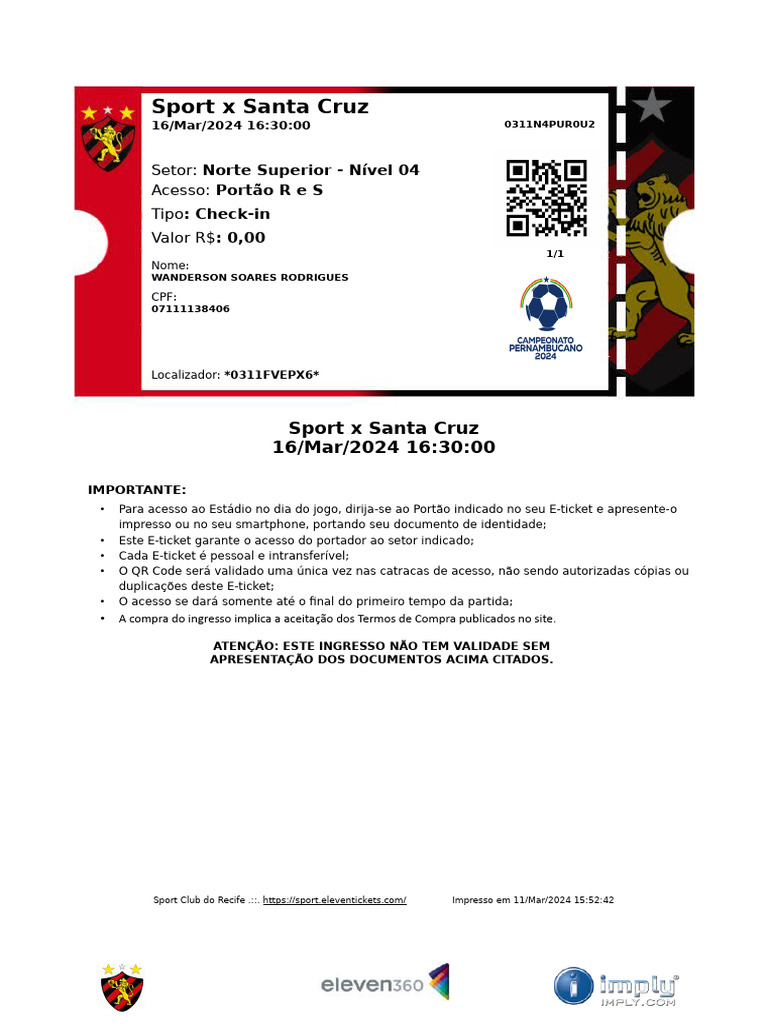 Ingresso | PDF