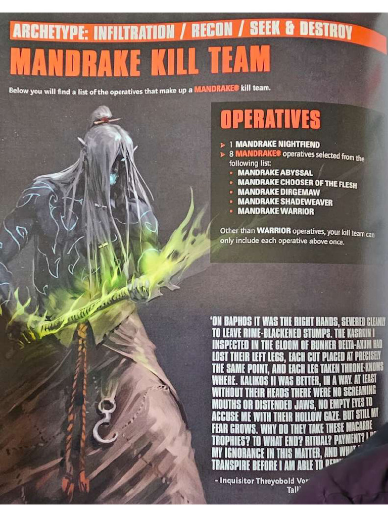 Kill Team - Nightmare - Mandrake | PDF