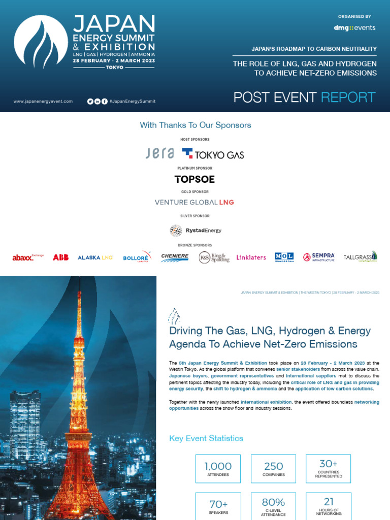 Japan Energy Summit Exhibition 2023 Post Event Report | Download Free ...