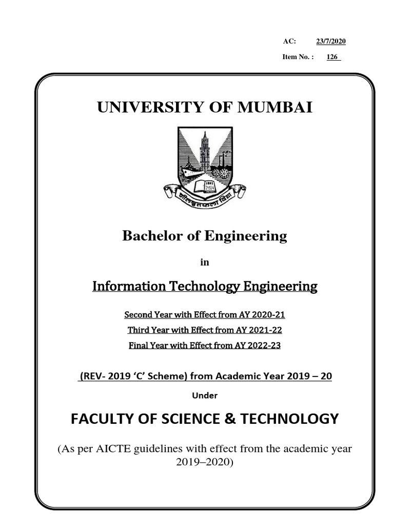 Information Technology Engineering Syllabus Sem IV Mumbai University ...