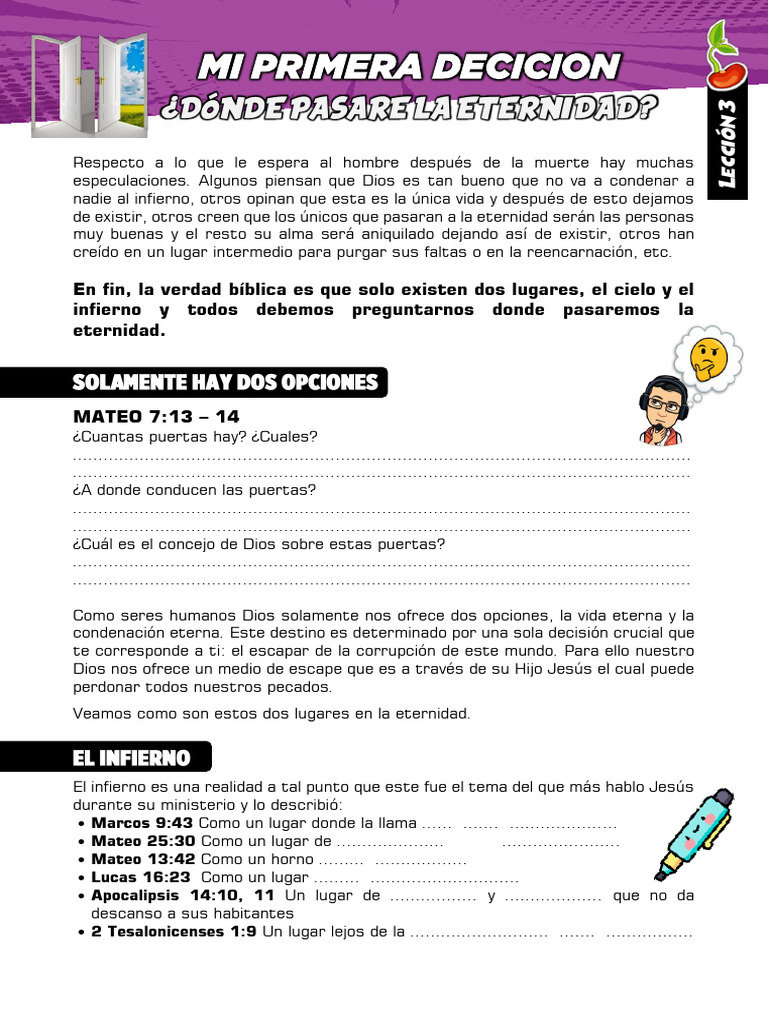 Cielo o Infierno: Tu Decisión Eterna | PDF | Pecado | Infierno