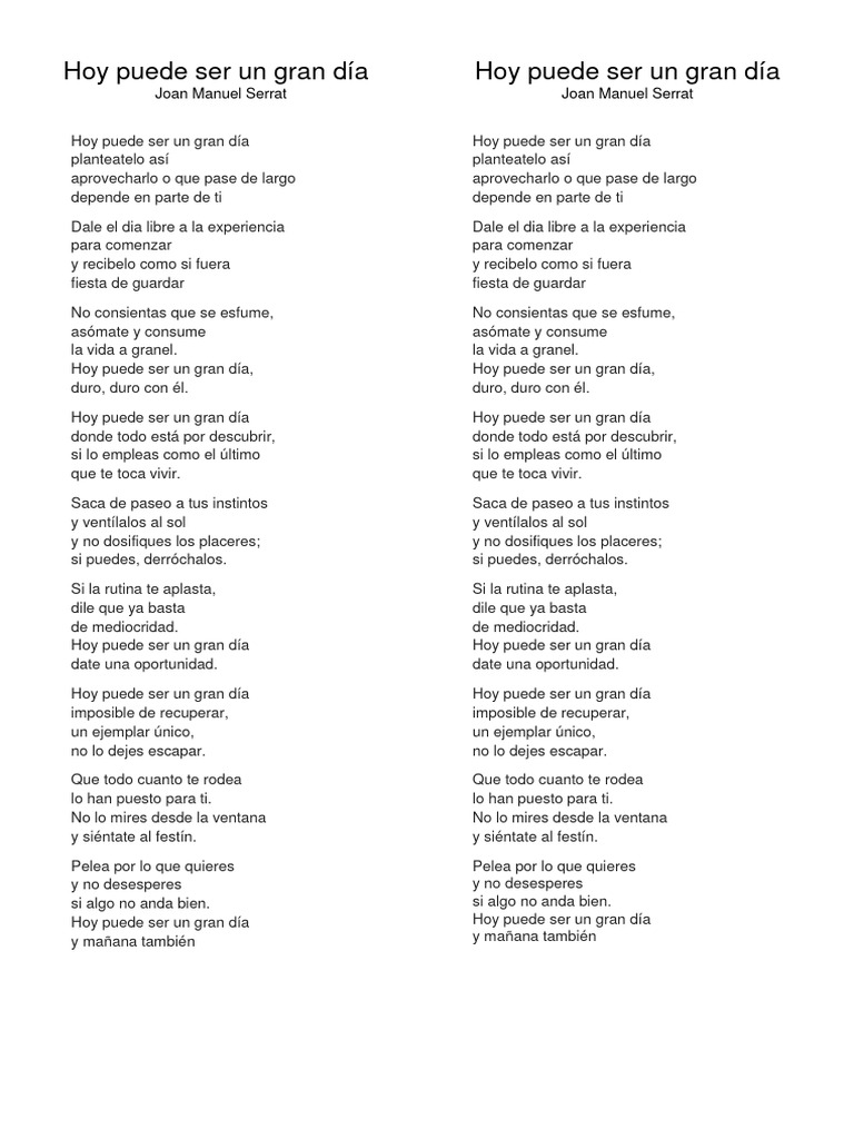 Hoy Puede Ser Un Gran Día | PDF | Hogar, jardinería y bricolaje ...
