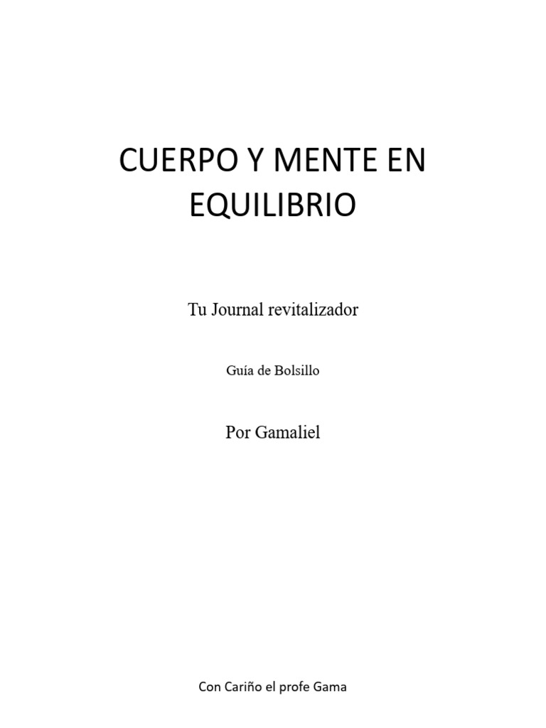 Cuerpo y Mente en Equilibrio 2 | PDF | Las emociones | Mente