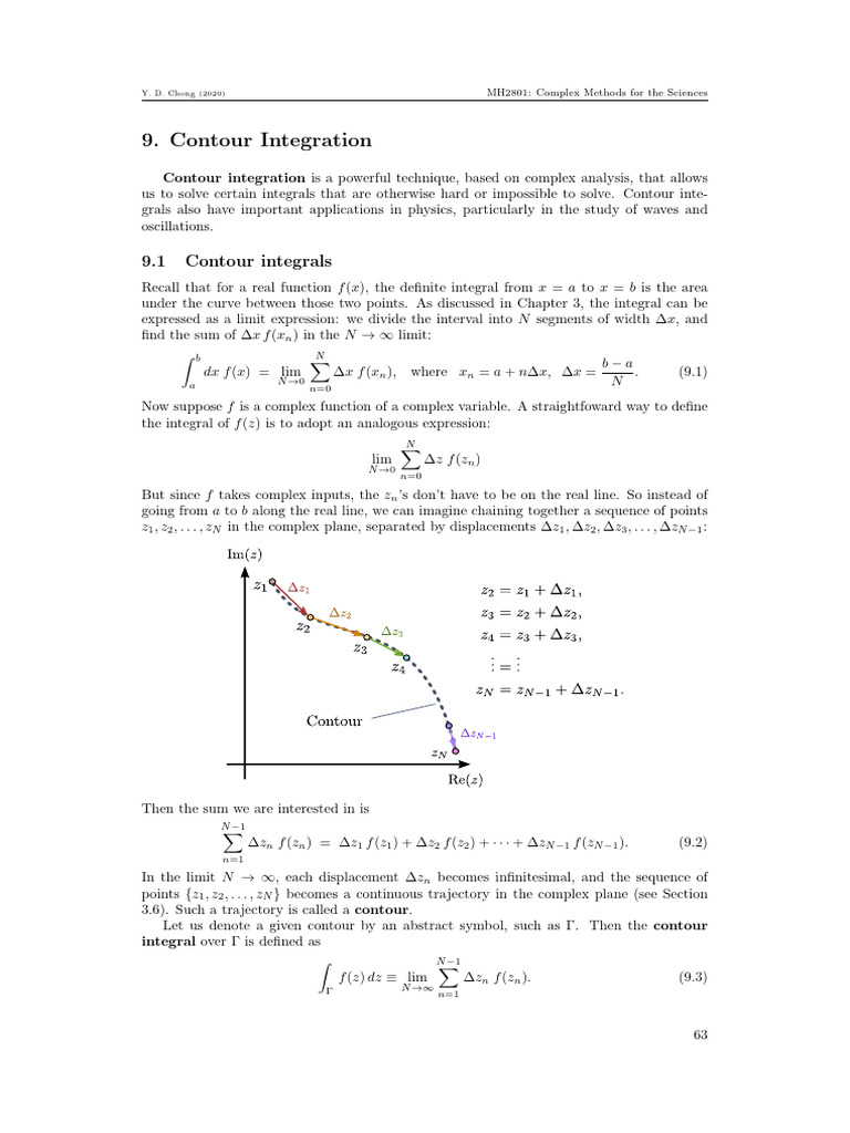 09 Contour Integration | PDF | Integral | Function (Mathematics)