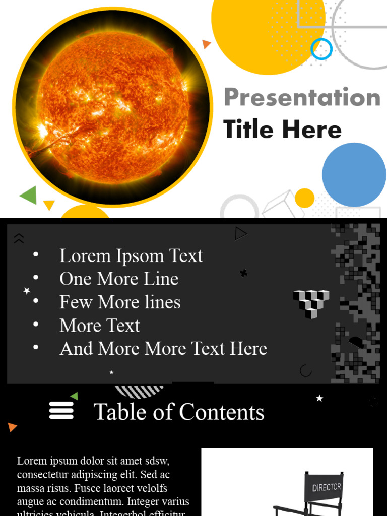 Comprehensive Presentation Template | PDF
