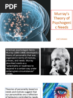 Henry Murray's Personology Overview | PDF | Id | Psychological Theories