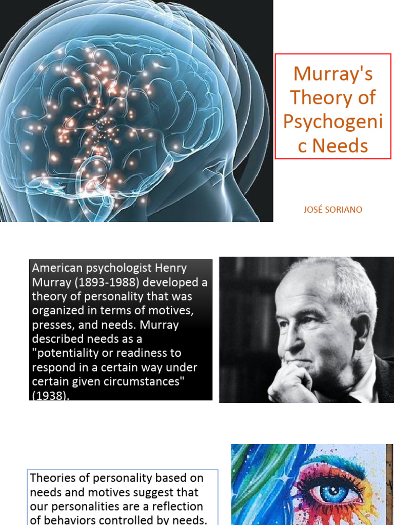 Murray's Theory of Psychogenic Needs | PDF | Motivation | Motivational