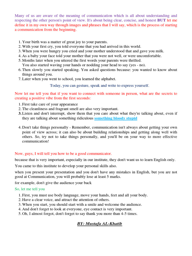 Communication | PDF | Communication | English Language