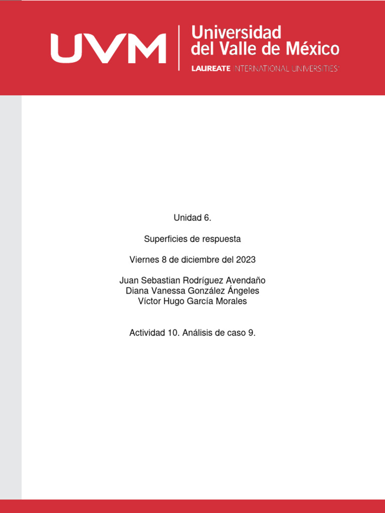 Actividad 10 - Analisis de Caso 9 | PDF | Diseño de experimentos | Enseñanza de matemática