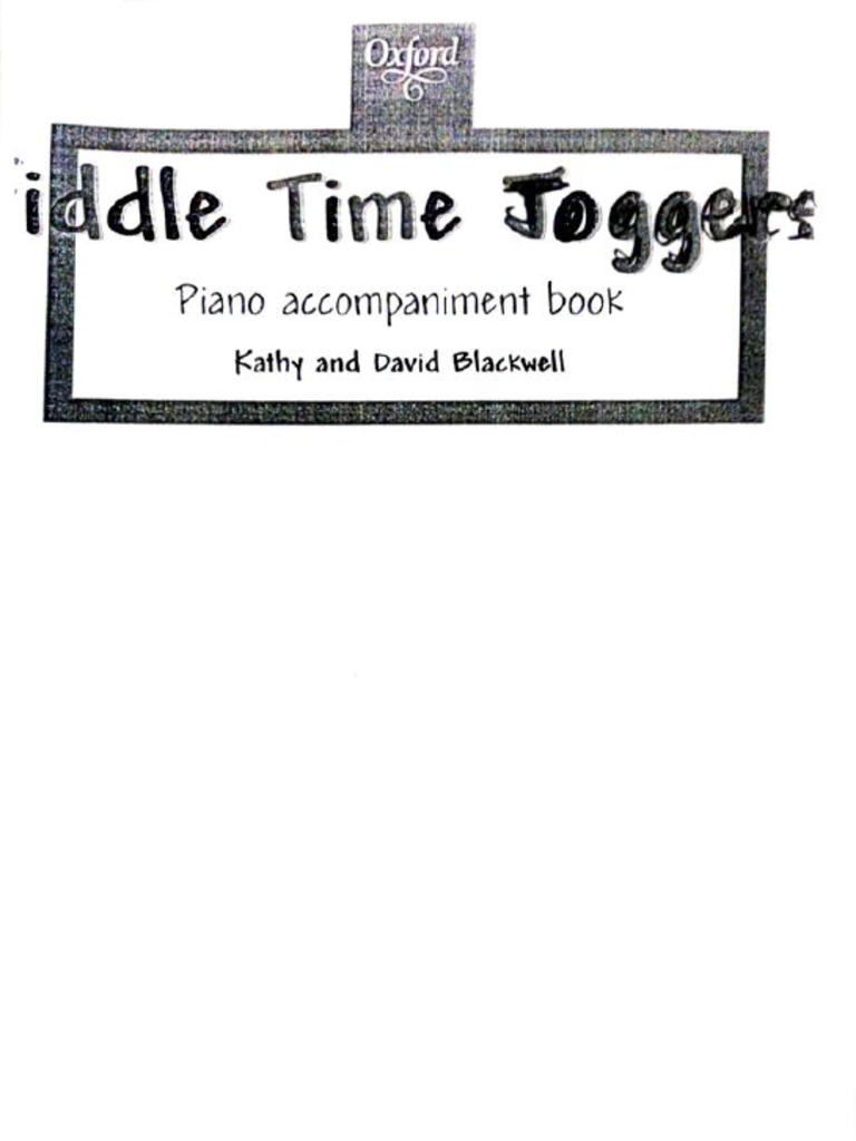 Fiddle Time Joggers Piano Accompaniment | PDF
