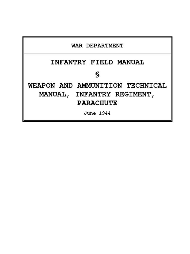 Weapon and Ammuntion Manual | PDF | Mortar (Weapon) | Magazine (Firearms)