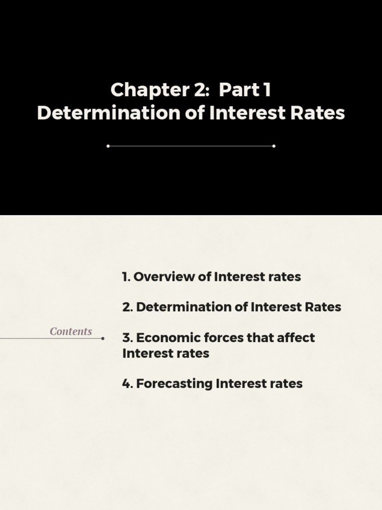 Chap 2 (1) Determination of Interest Rates | PDF | Interest | Interest ...