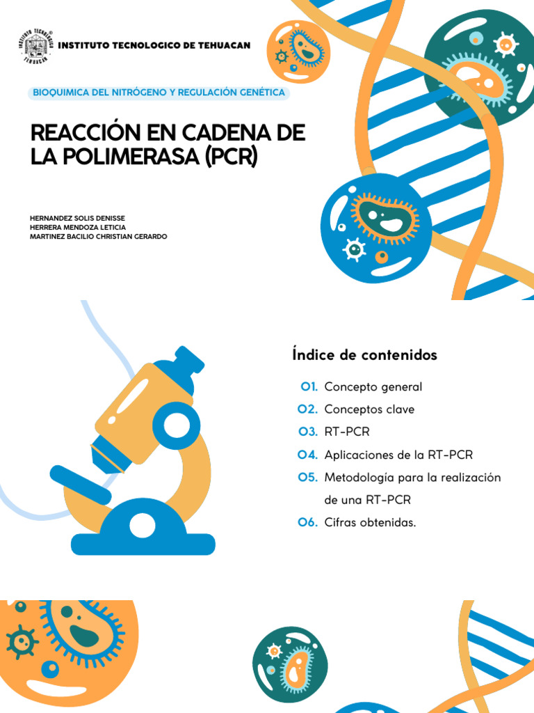Reacción en Cadena de La Polimerasa (PCR) : Instituto Tecnologico de ...