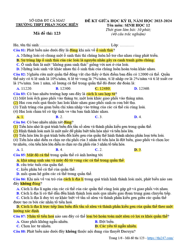 de-giua-hoc-ky-2-sinh-hoc-12-nam-2023-2024-truong-thpt-phan-ngoc-hien-ca-mau | PDF