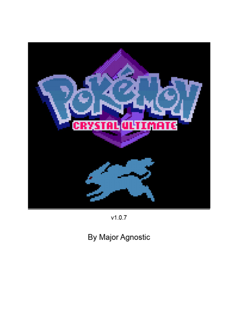 Pokemon Crystal Ultimate Documentation V107 Pdf Pokémon 