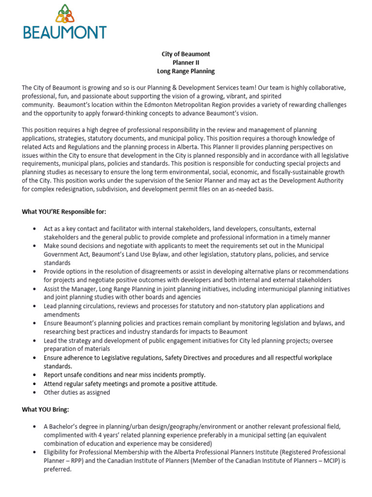 Planner IILong Range Planning | PDF