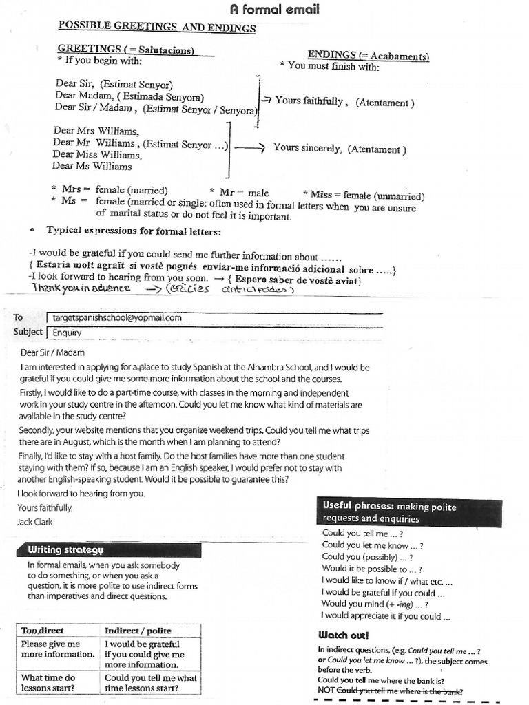 Formal and Informal Emails | PDF