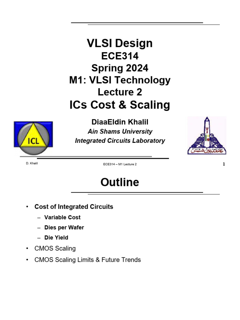 M1-02 Cost & Scaling | PDF | Integrated Circuit | Semiconductor Device Fabrication
