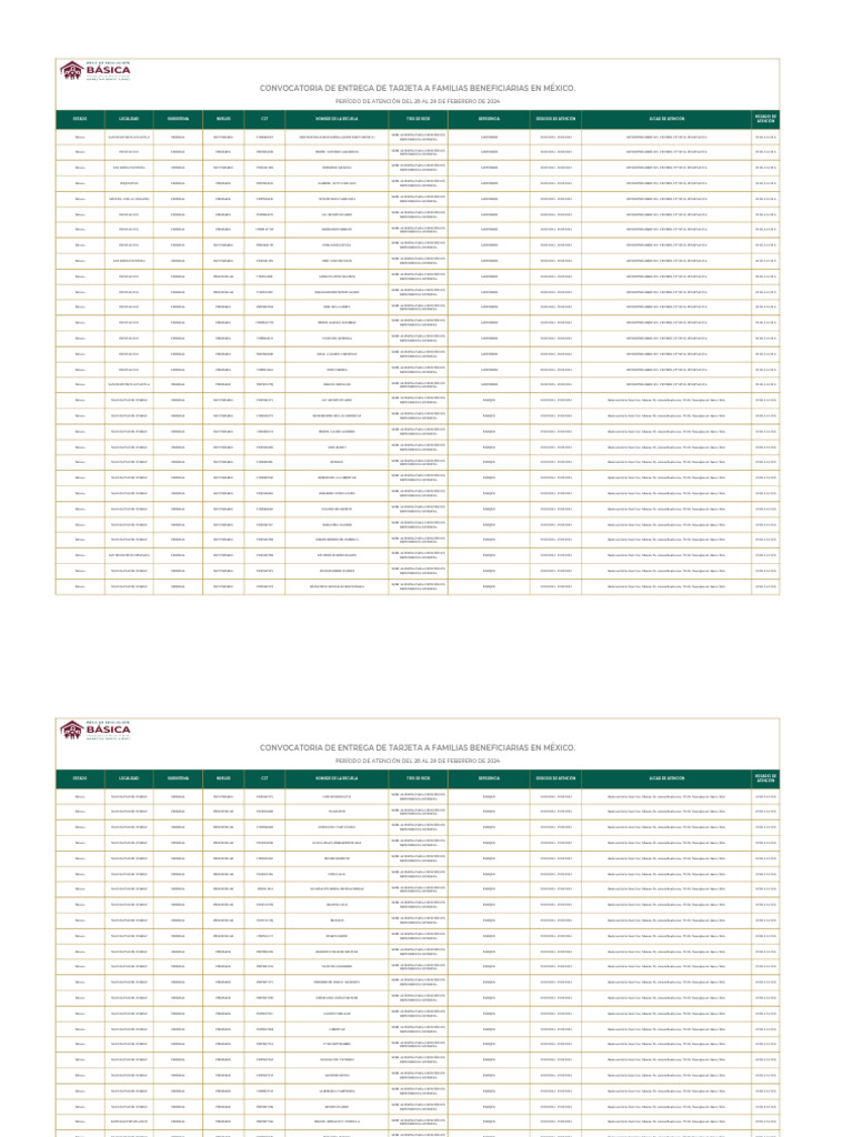 M XICO Educaci N B Sica 28 La 29 de Febrero de 2024 SEDE S072 | PDF | México | Militares de mexico