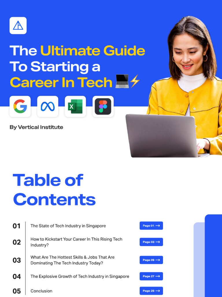 Ultimate Guide To Starting A Career in Tech PDF Vertical Institute ...