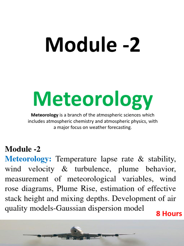 Module - 2 | PDF | Meteorology | Atmosphere Of Earth