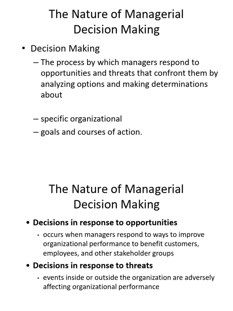 Decision Making | PDF | Decision Making | Group Decision Making