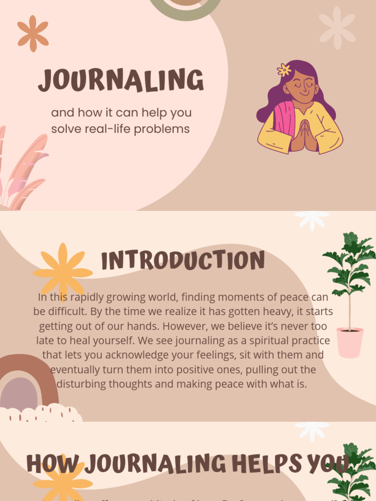 Journaling PDF | PDF | Thought | Psychology