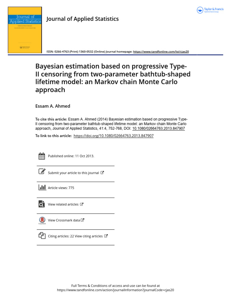 Bayesian Estimation Based On Progressive Type II Censoring From Two Parameter Bathtub Shaped ...