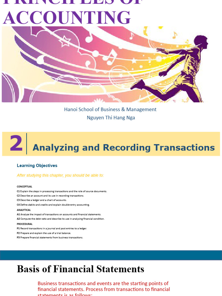 Principles of Accounting Chapter 2 | PDF | Debits And Credits | Equity (Finance)