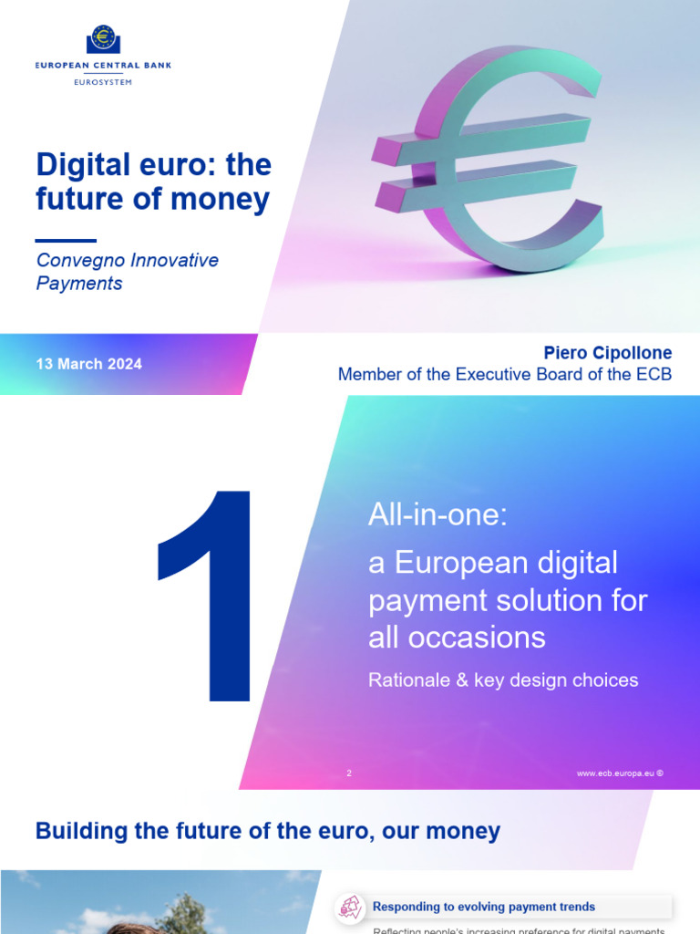 2024 ECB. Digital Euro - The Future of Money | PDF | Euro | Cash