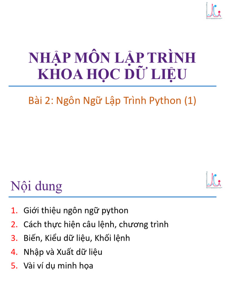 Nhap Mon KHDL - 02 | PDF