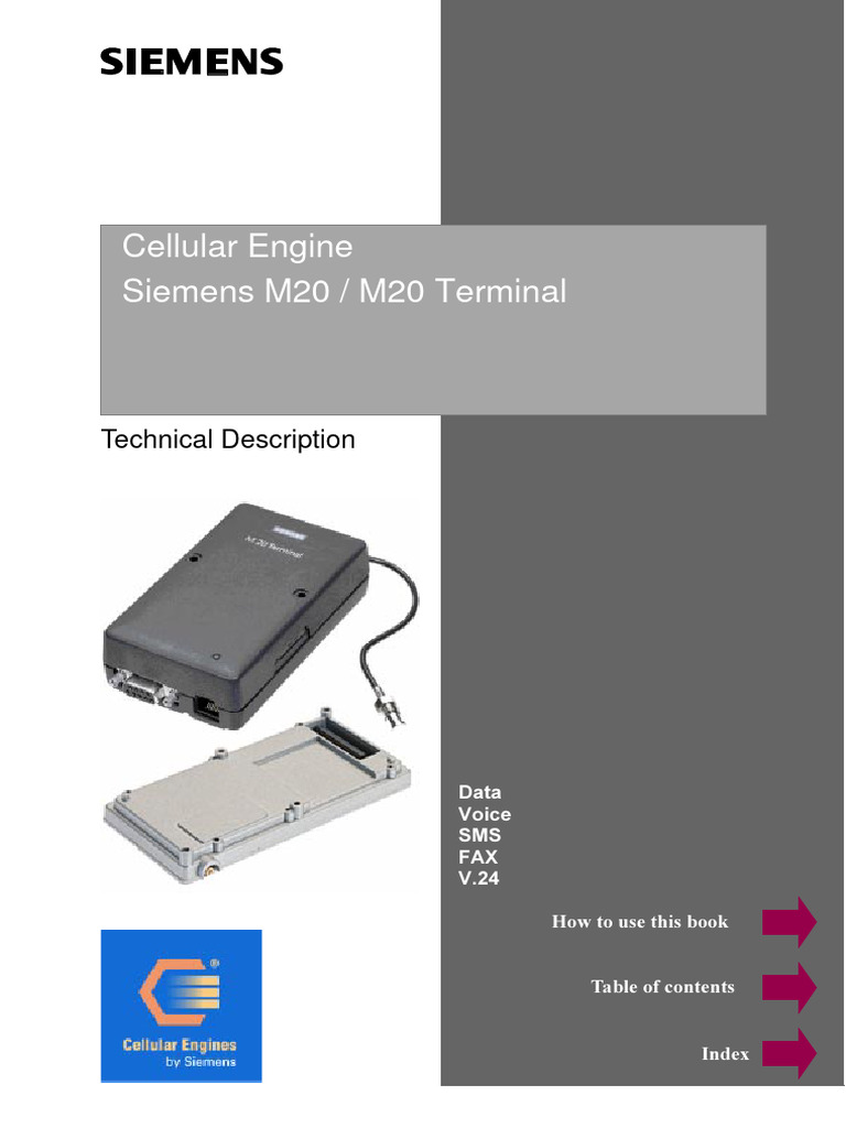 Cellular Engine Siemens M20 / M20 Terminal: Technical Description ...