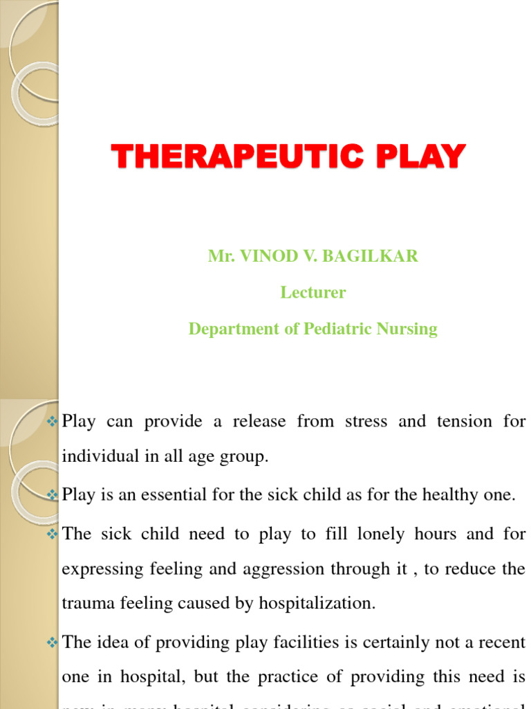 Therapeutic Play | PDF | Psychological Trauma | Psychotherapy