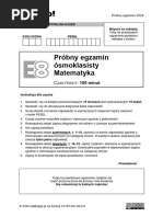 Arkusz Matematyka E8 2024 | PDF