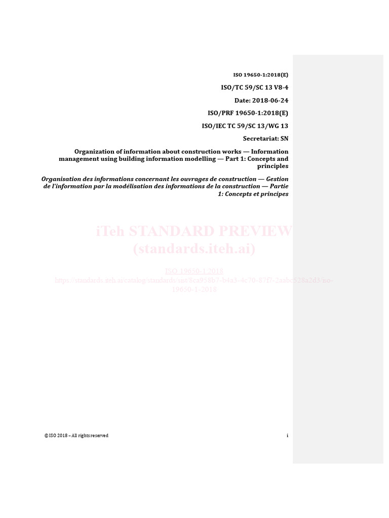 ISO-19650-1-2018 | PDF | Building Information Modeling | Information