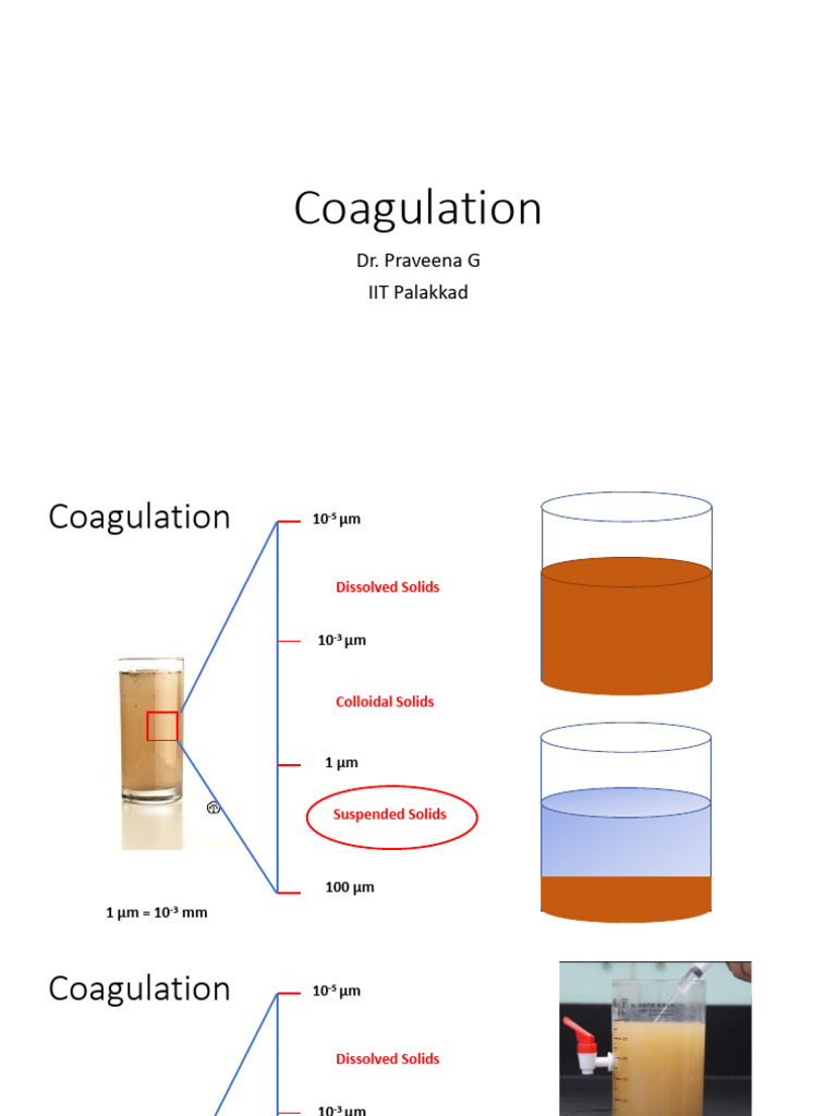 06 - Coagulation & Flocculation - L1 | PDF | Water Purification | Physical Sciences