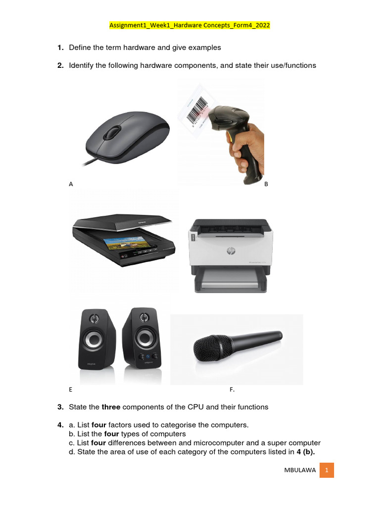 Hardware1 240326 162153 240327 123026 | PDF | Computer Data Storage ...