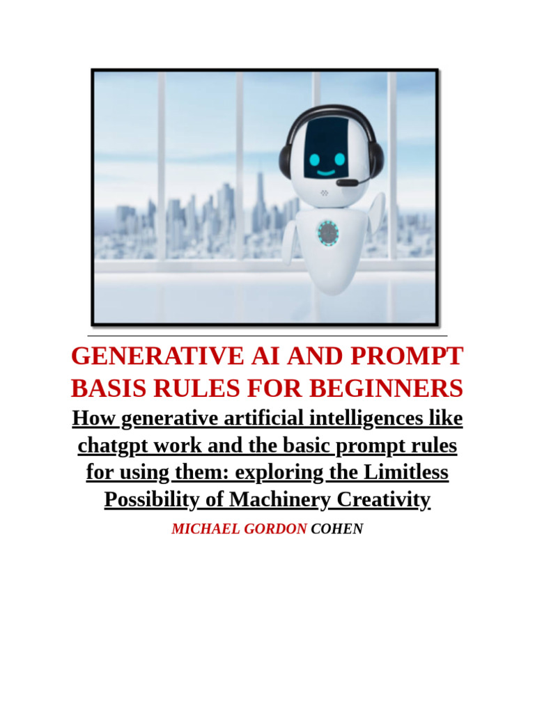 Generative Ai and Prompt Basis Rules For Beginners | PDF | Artificial ...