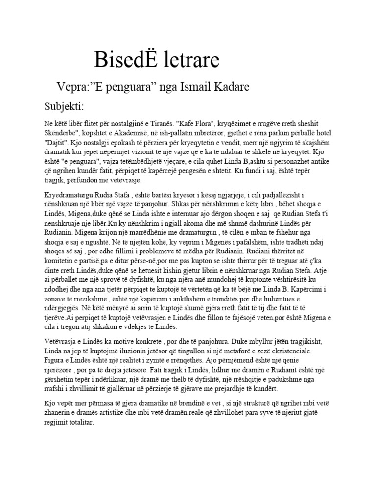 Bisede Letrare | PDF