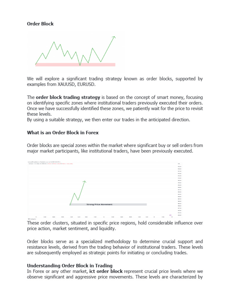 Order Block | PDF | Market Trend | Order (Exchange)