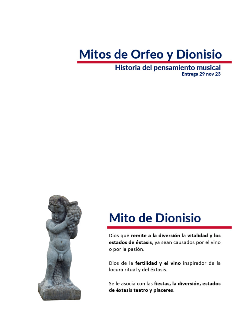 Mitos de Orfeo y Dionisio | PDF | Dioniso | Orfeo